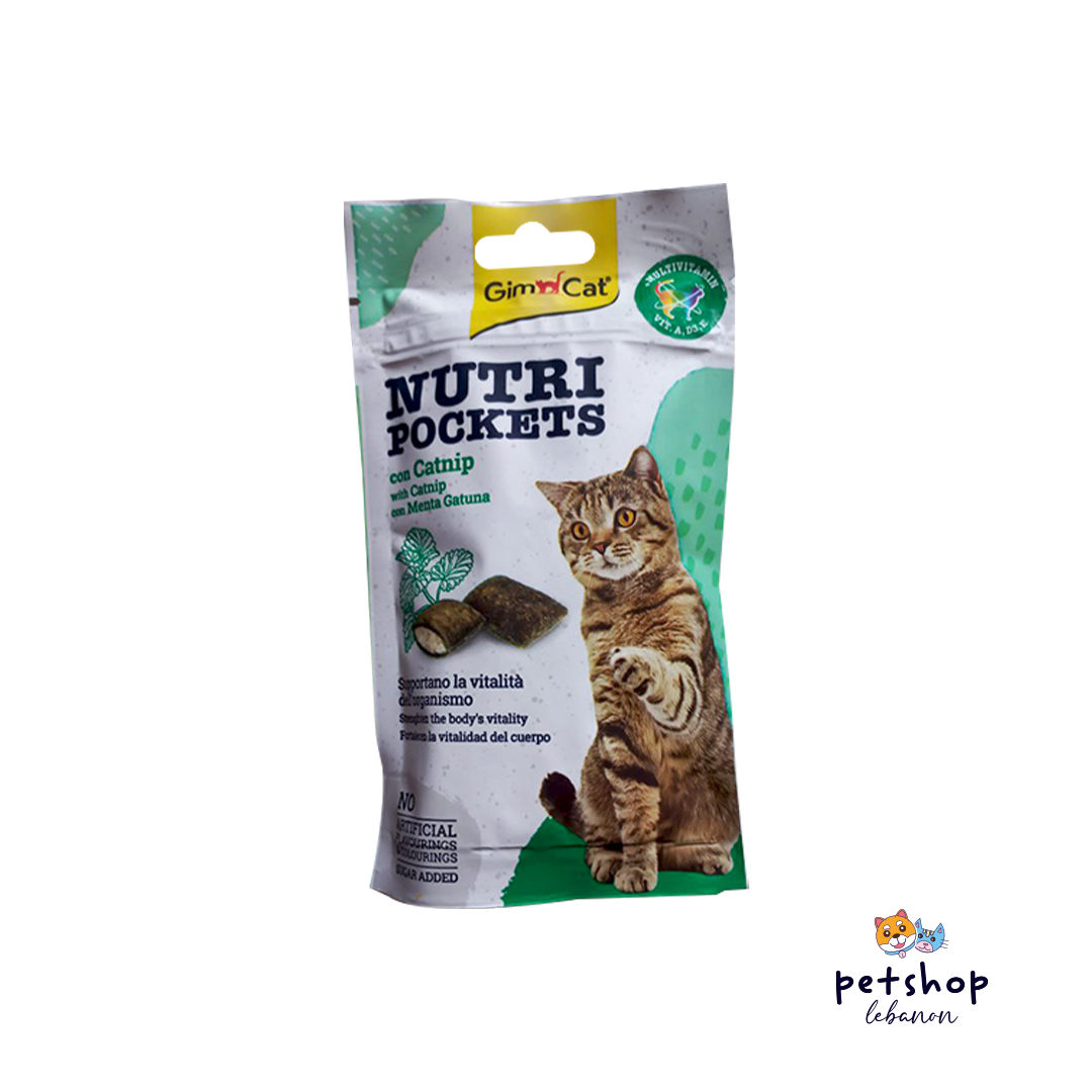 Gim Cat - Nutri Pockets with Catnip and Multi-Vitamin 60g | pet shop ...