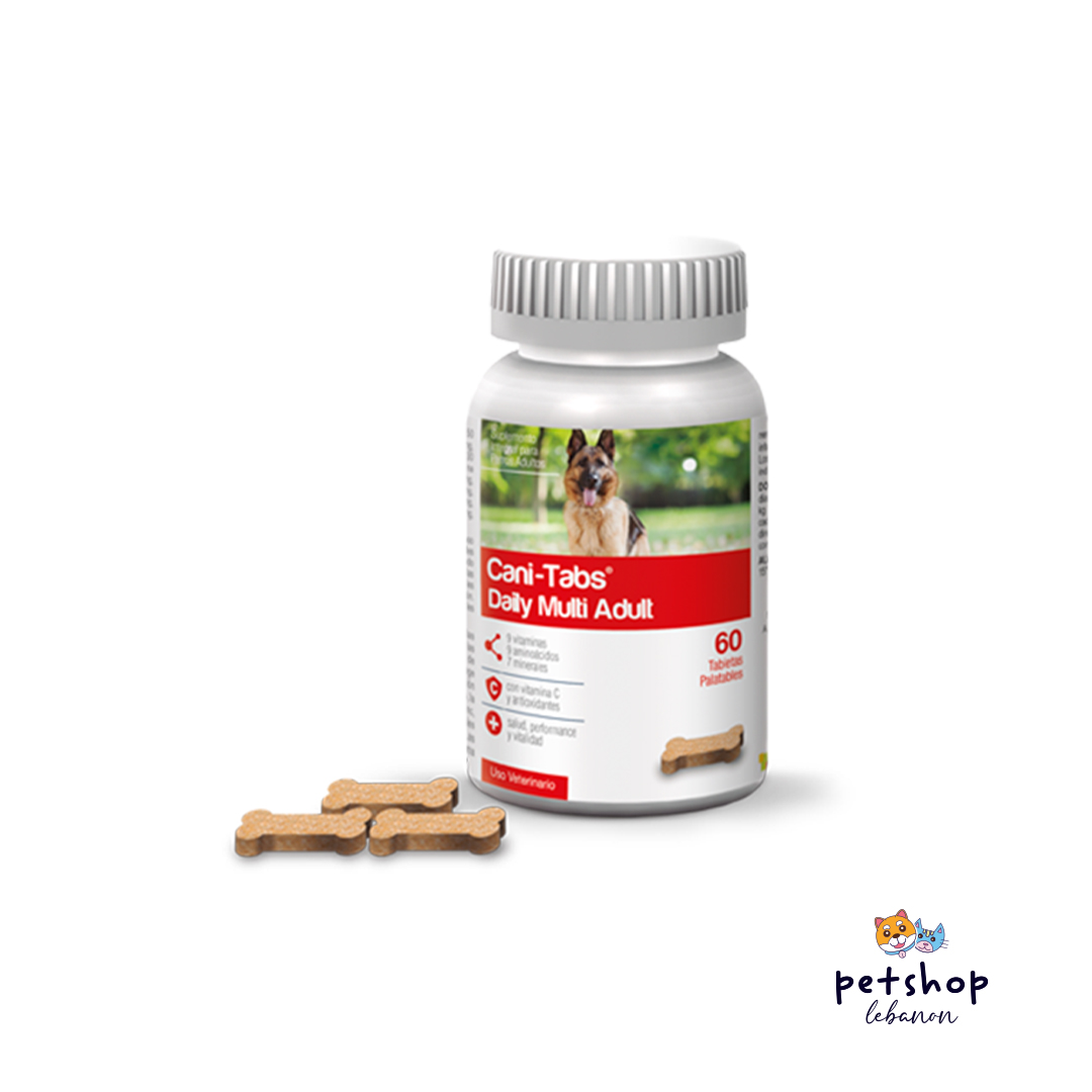 Agrovet Cani-Tabs Daily Multi Adult | pet shop Lebanon