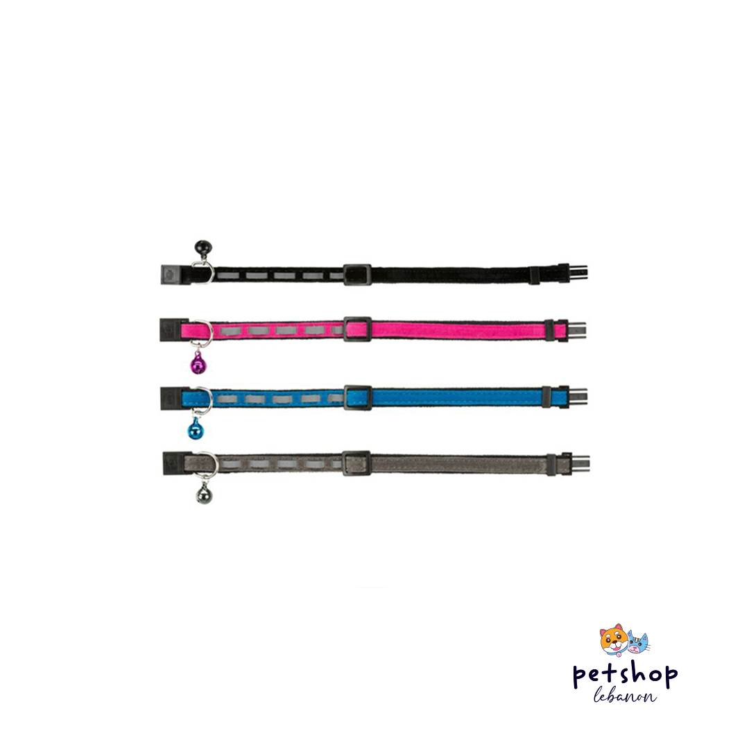 Trixie Cat collar reflective velvet | pet shop Lebanon