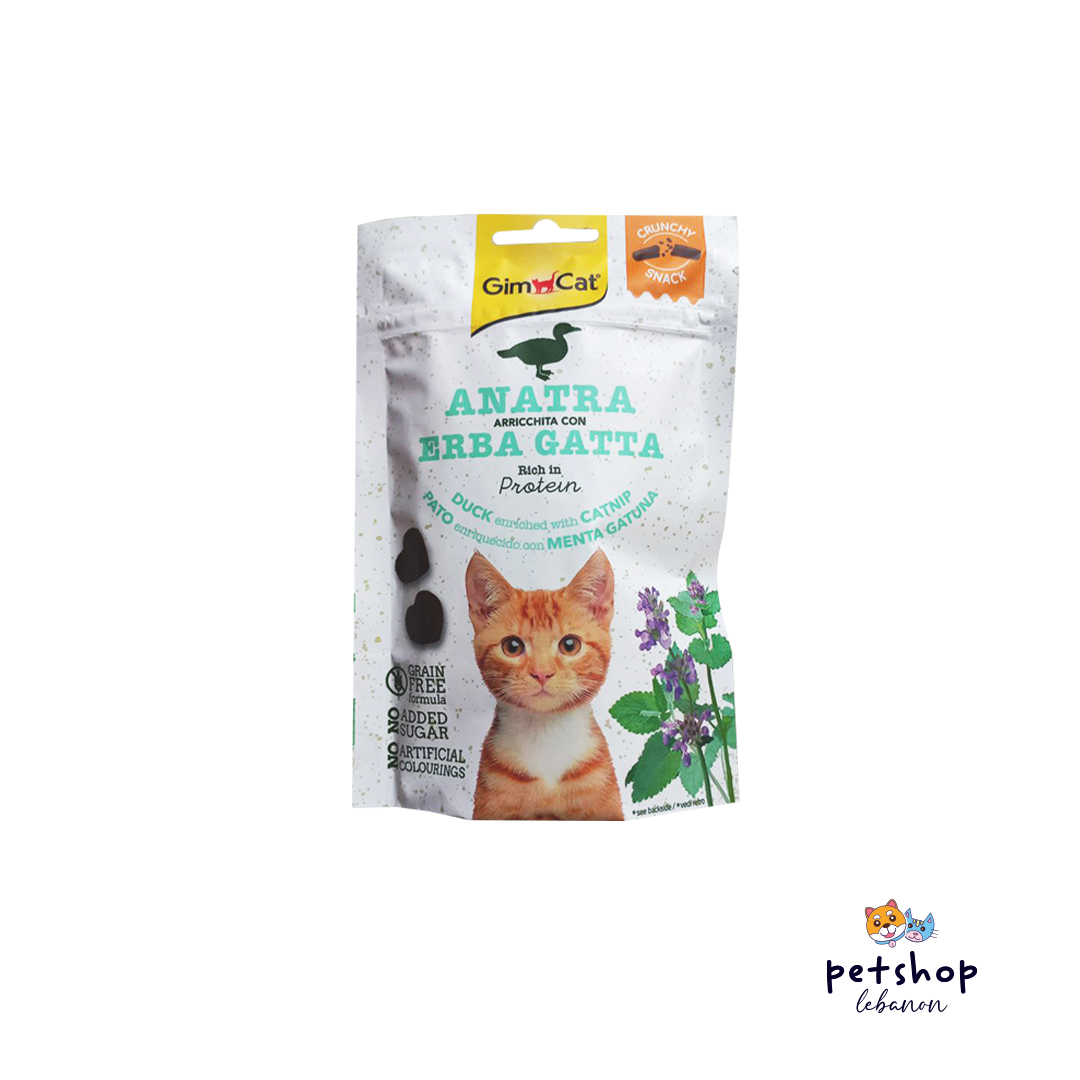 Gim Cat - Crunchy Snack with Duck and Catnip 50 g | pet shop Lebanon