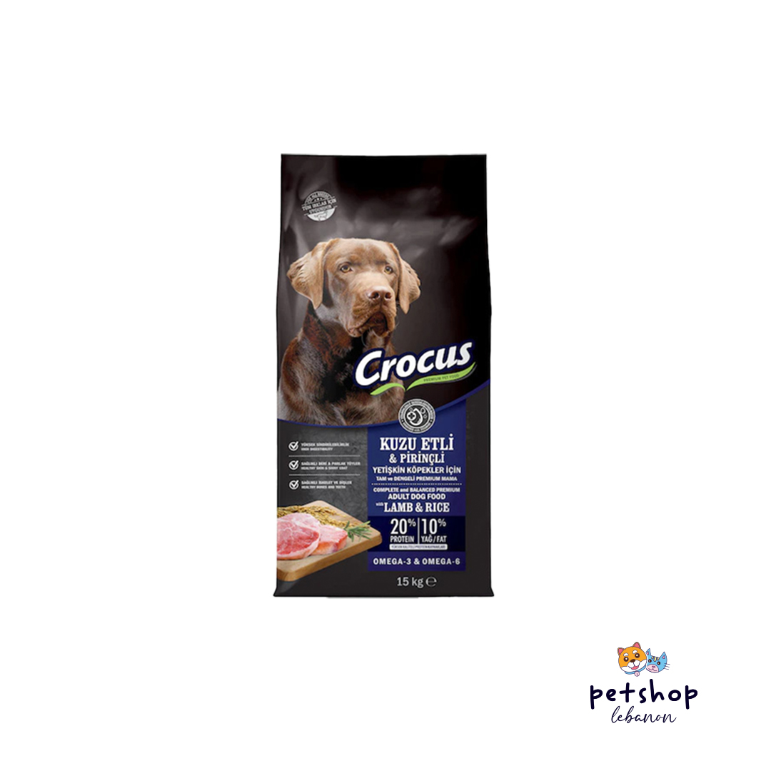 Crocus - Adult Dog Lamb and Rice 15 kg | pet shop Lebanon