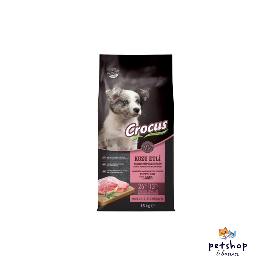 Crocus - Puppy Dog Lamb and Rice 15 kg | pet shop Lebanon