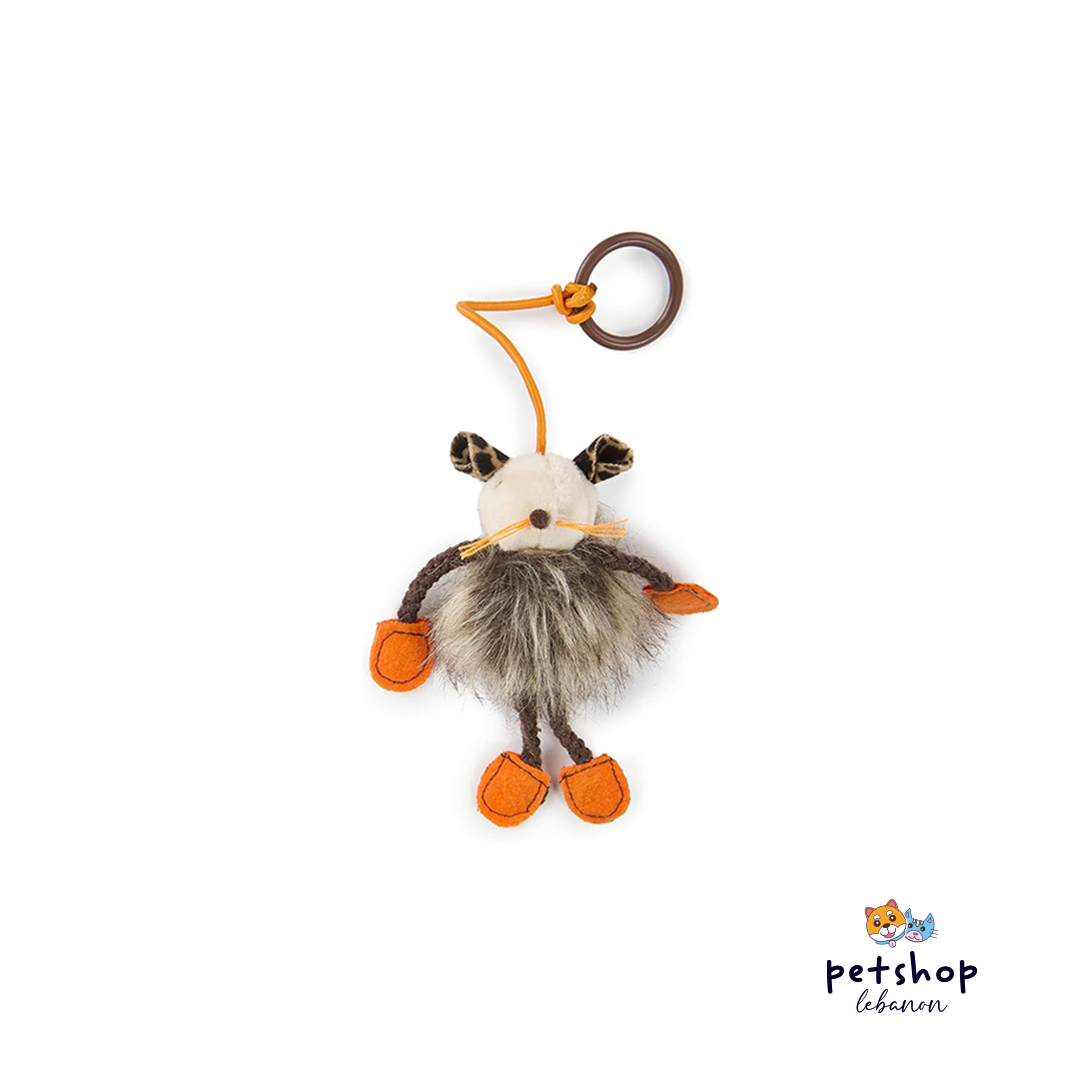 ForPet - Cat Toy Mouse Puppet on Elastic Band With ring | pet shop Lebanon