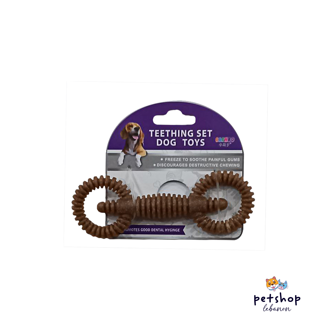 Teething Set - Chewable Eatable Bone With Oval Edges | pet shop Lebanon