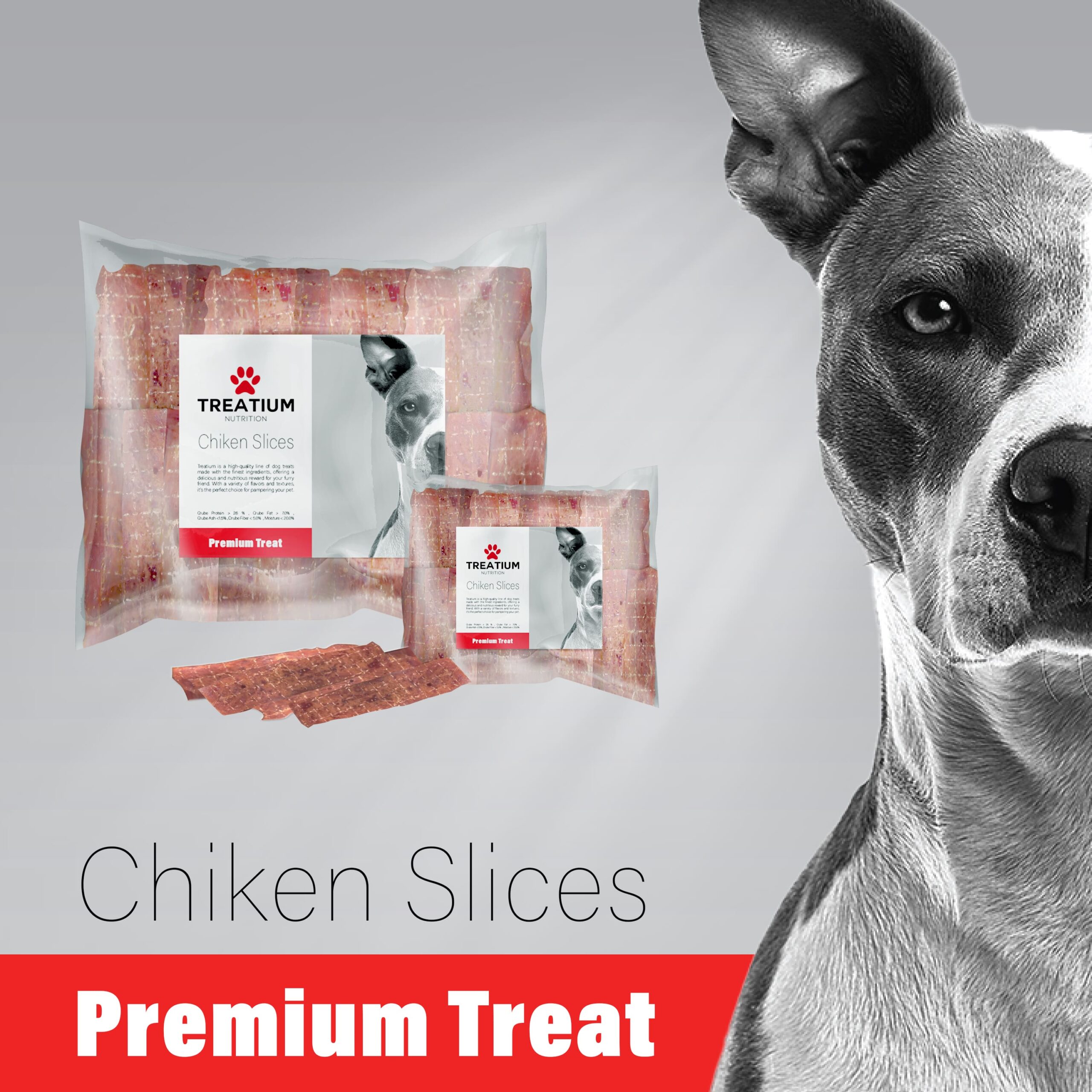 Treatium - Chicken Slices | pet shop Lebanon