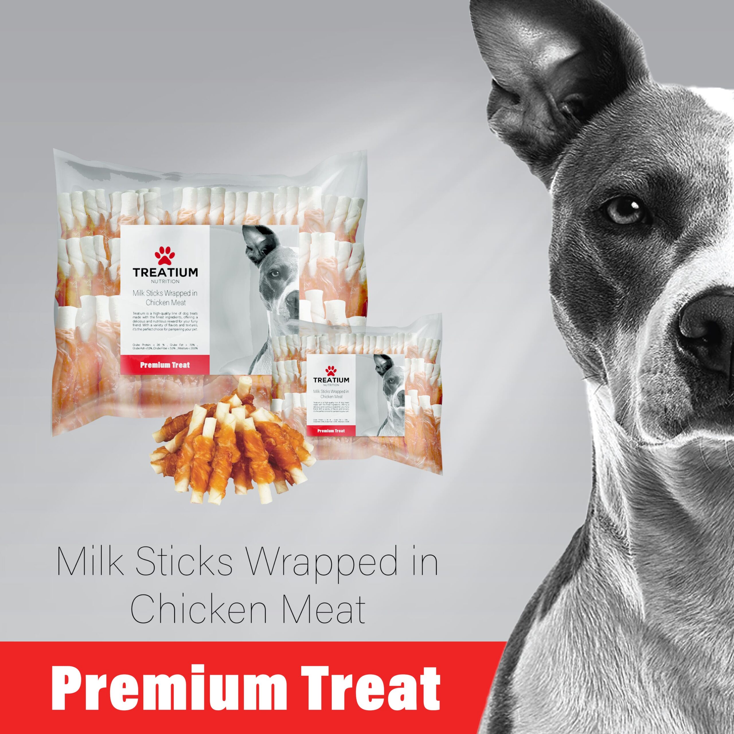 Treatium - Milk Sticks Wrapped in Chicken Meat | pet shop Lebanon
